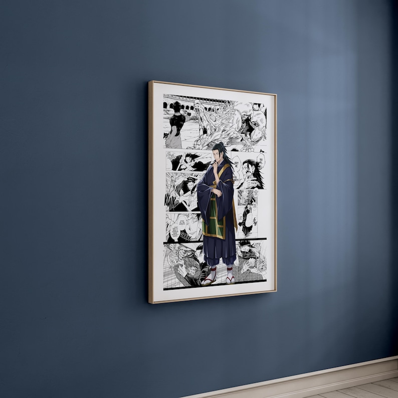 Manga Poster - Suguru Geto - Curated Manga Panels - Digital Print - Etsy