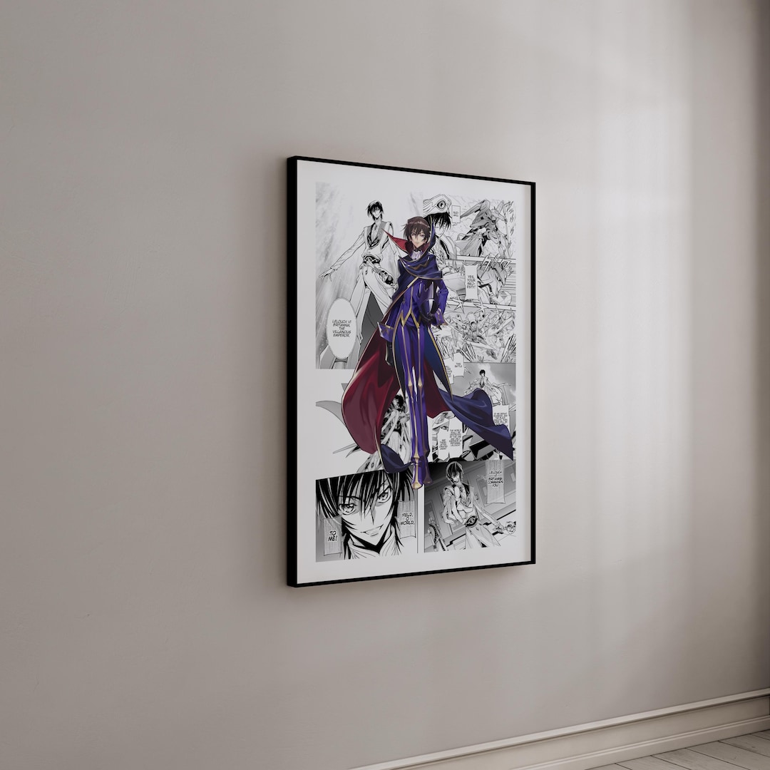 Code Geass Manga Poster - Lelouch Vi Britannia - Curated Manga Panels ...
