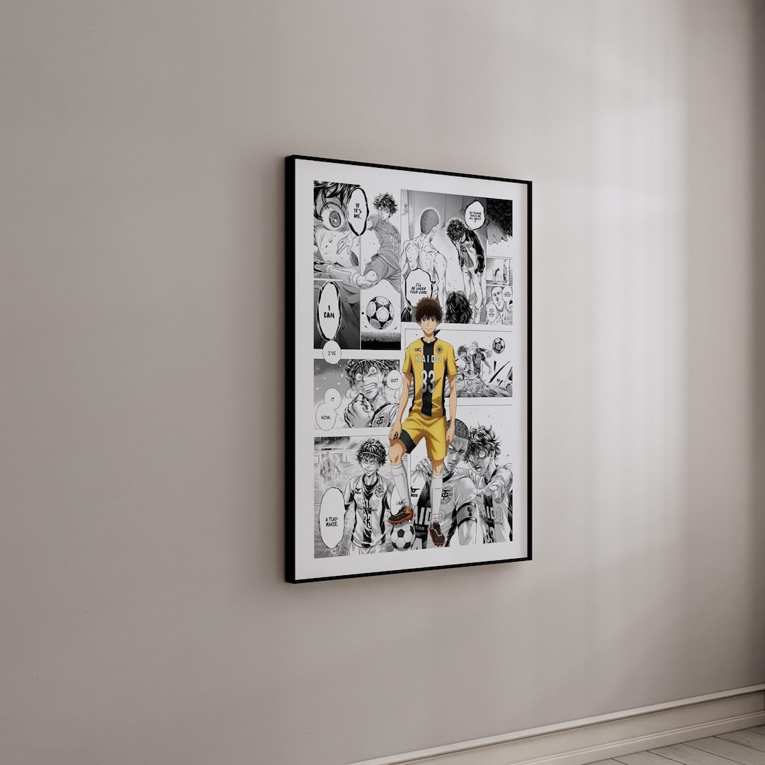 Ao Ashi Manga Poster - Ashito Aoi - Curated Manga Panels - Digital ...