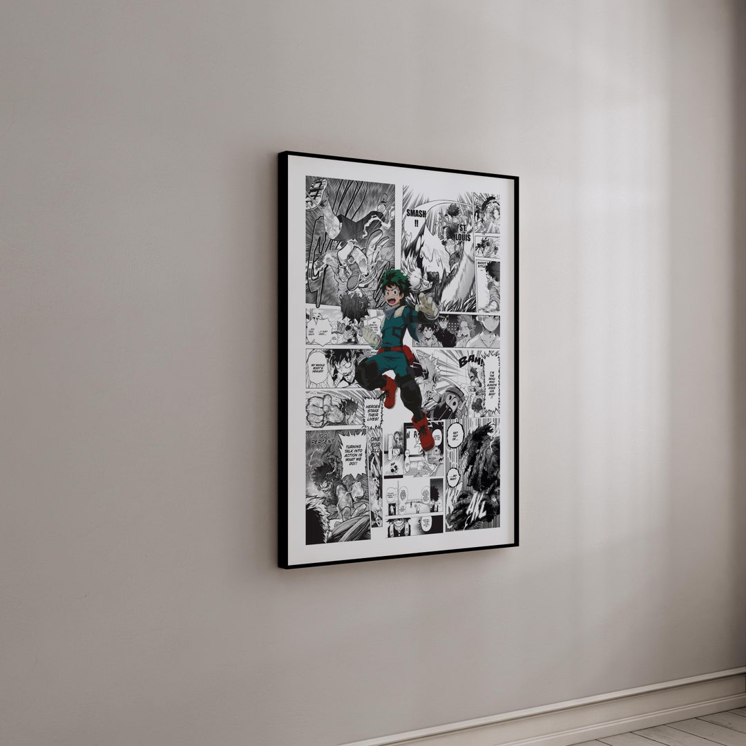 My Hero Academia Manga Poster Izuku deku Midoriya Curated Manga Panels ...