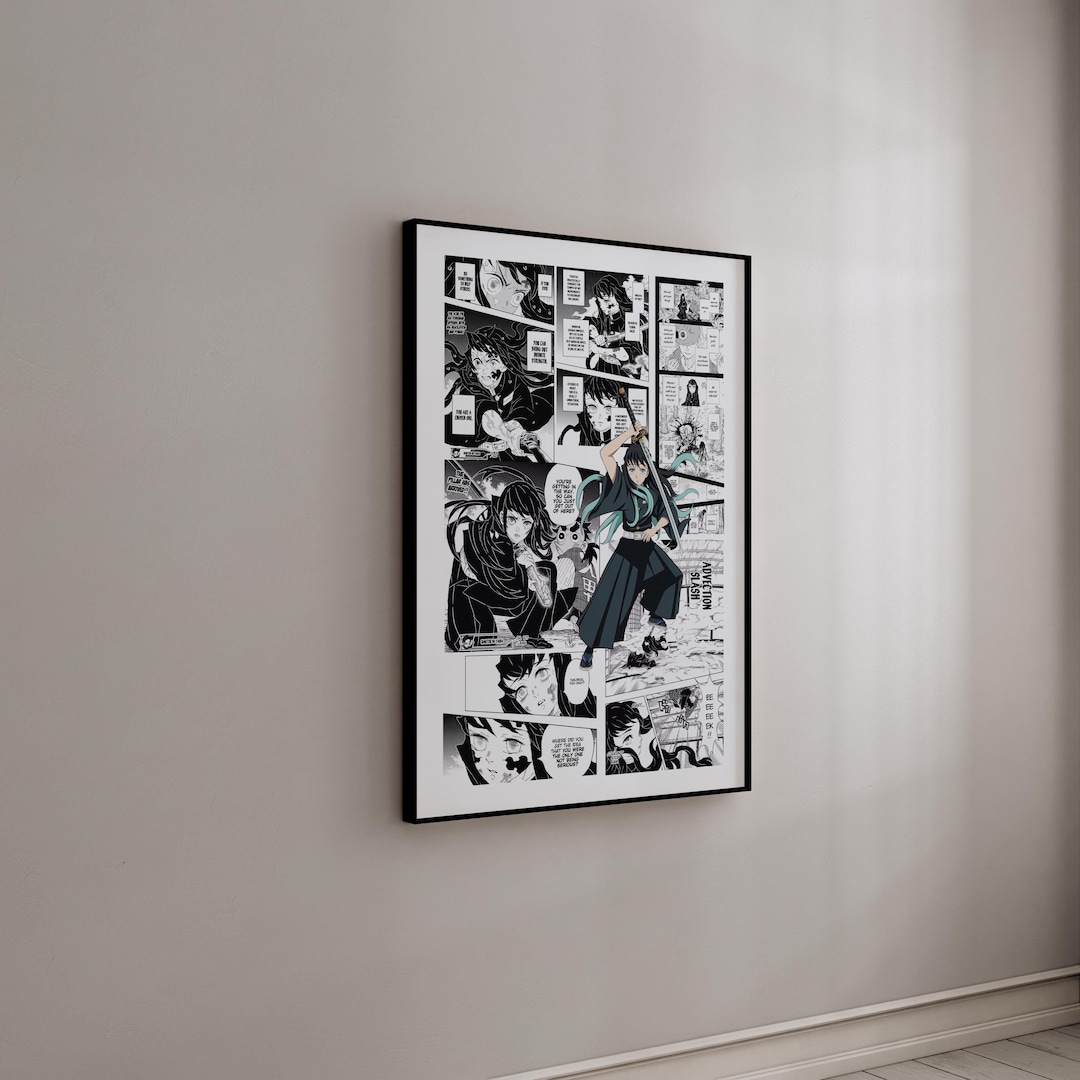 Demon Slayer Manga Poster Muichiro Tokito Curated Manga Panels Digital ...