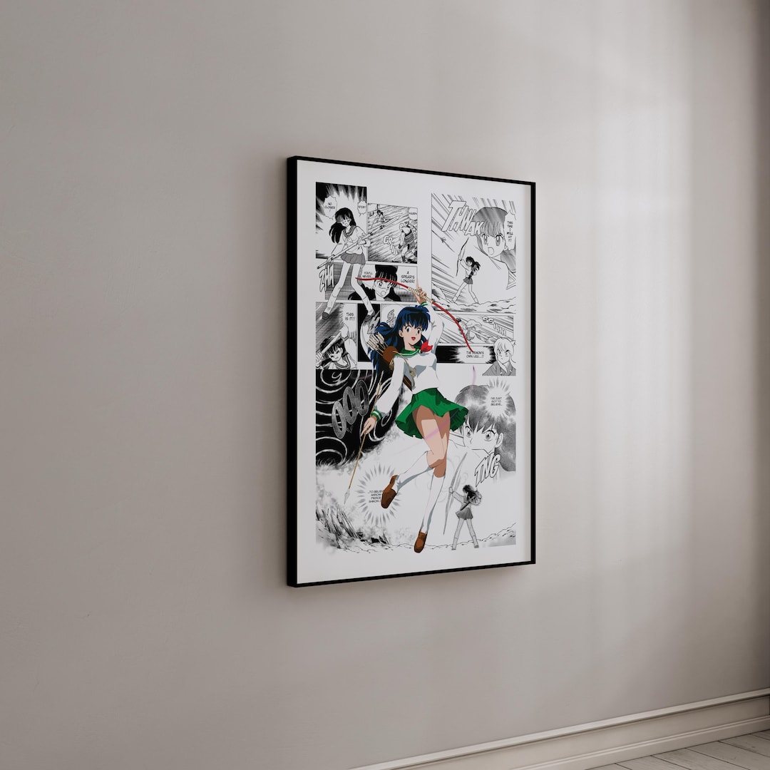 Manga Poster - Kagome Higurashi - Curated Manga Panels - Digital Print ...