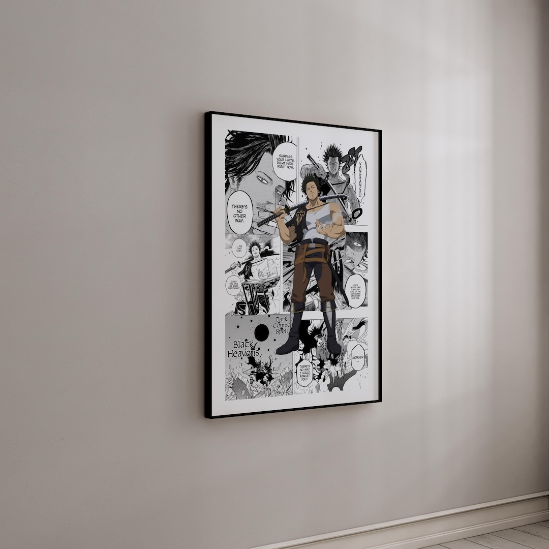 Manga Poster - Yami Sukehiro- Curated Manga Panels - Digital Print ...