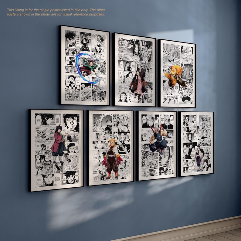 Manga Poster - Zenitsu Agatsuma - Curated Manga Panels - Digital Print ...