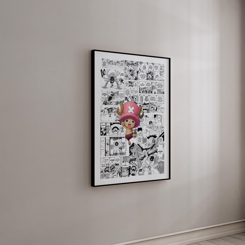 Manga Poster - Tony Tony Chopper - Curated Manga Panels - Digital Print ...