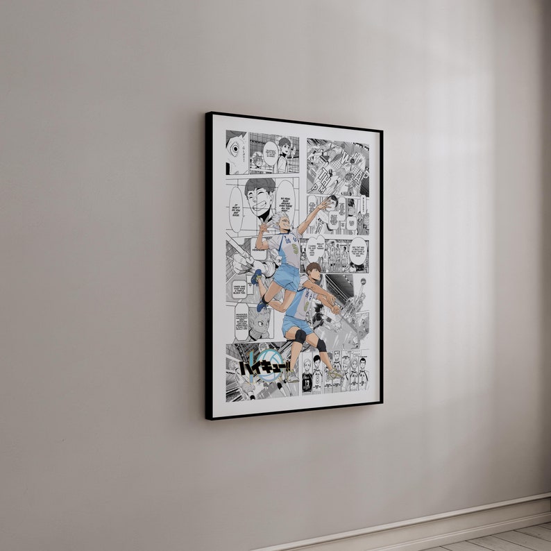 Haikyuu Manga Poster Kamomedai High Curated Manga Panels Digital Print ...