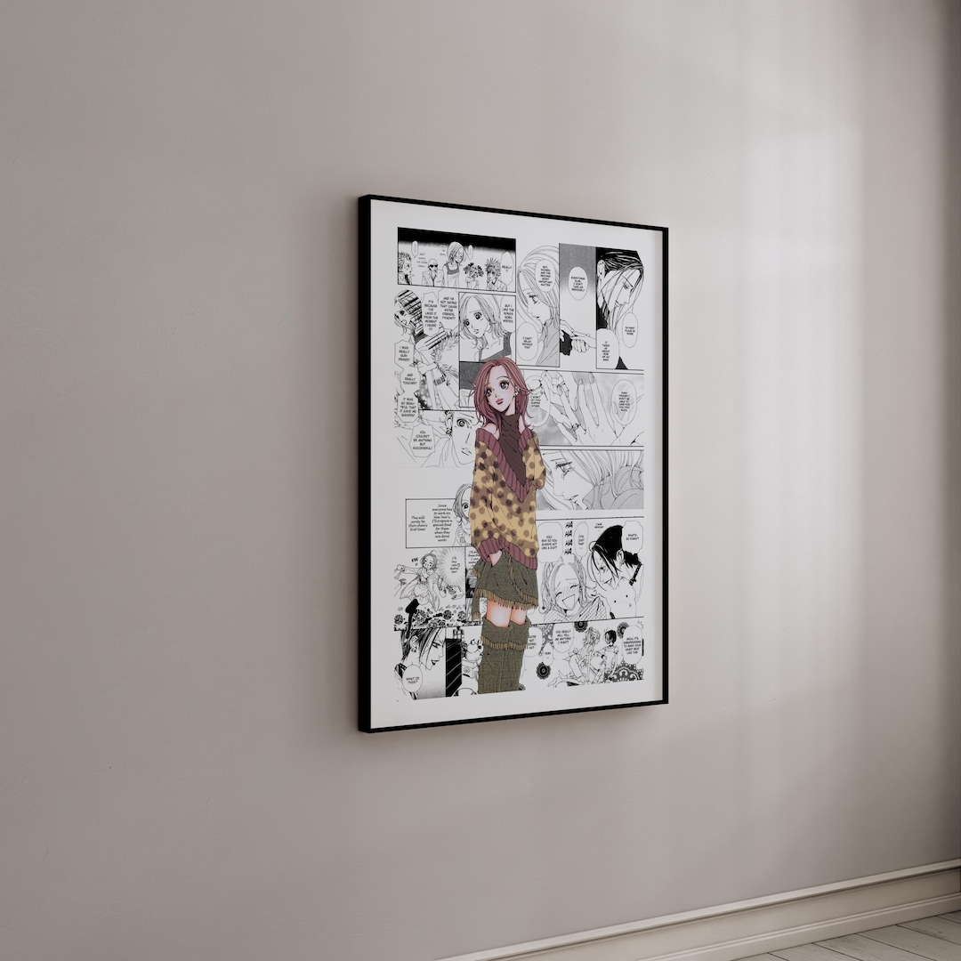 Manga Poster - 'hachi' Nana Komatsu - Curated Manga Panels - Digital ...