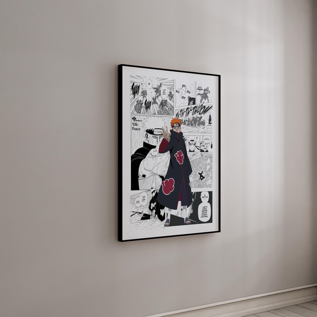 Manga Poster - 'pain' Yahiko - Curated Manga Panels - Digital Print - Etsy