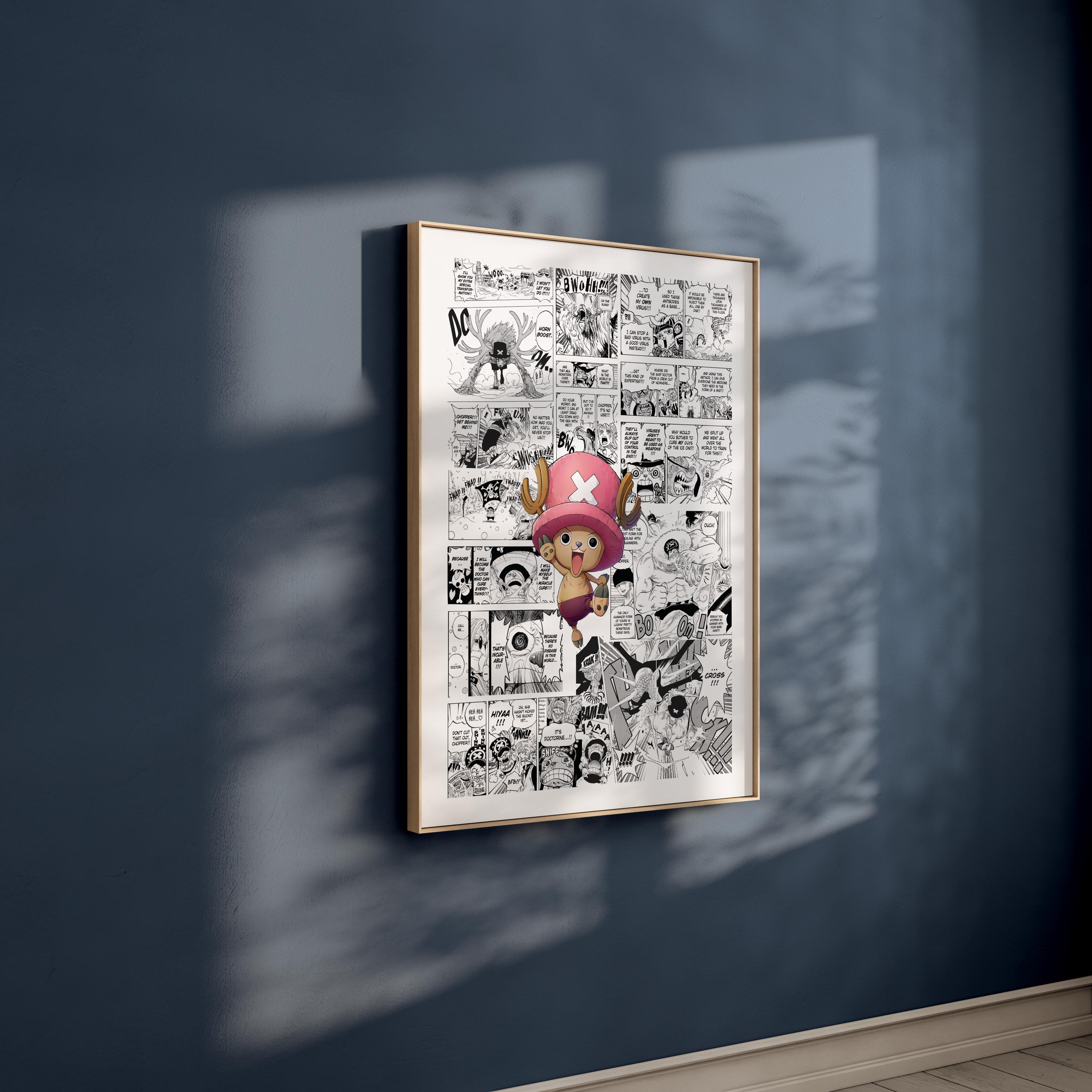 Manga Poster - Tony Tony Chopper - Curated Manga Panels - Digital Print ...