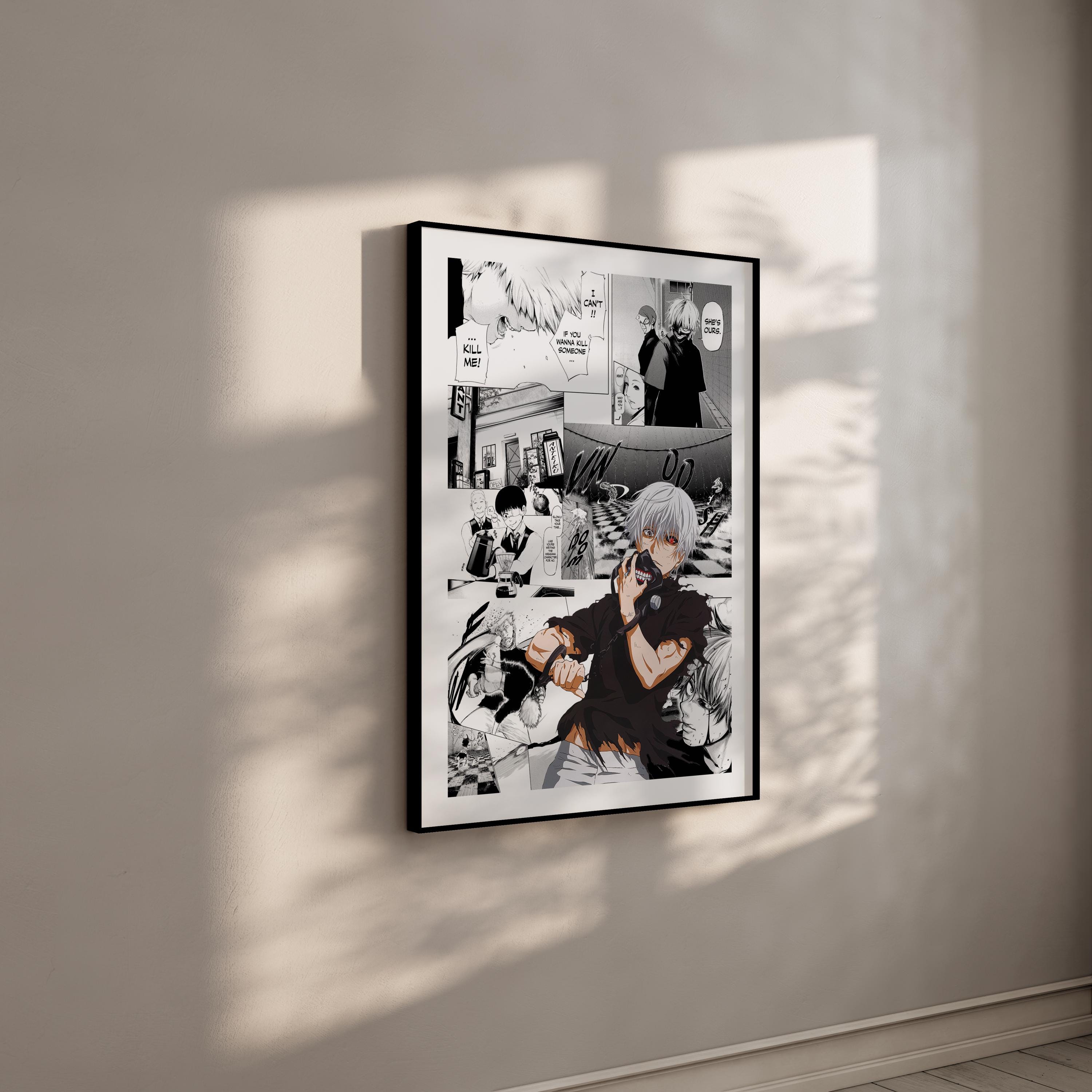 Manga Poster - Ken Kaneki - Curated Manga Panels - Digital Print - Etsy