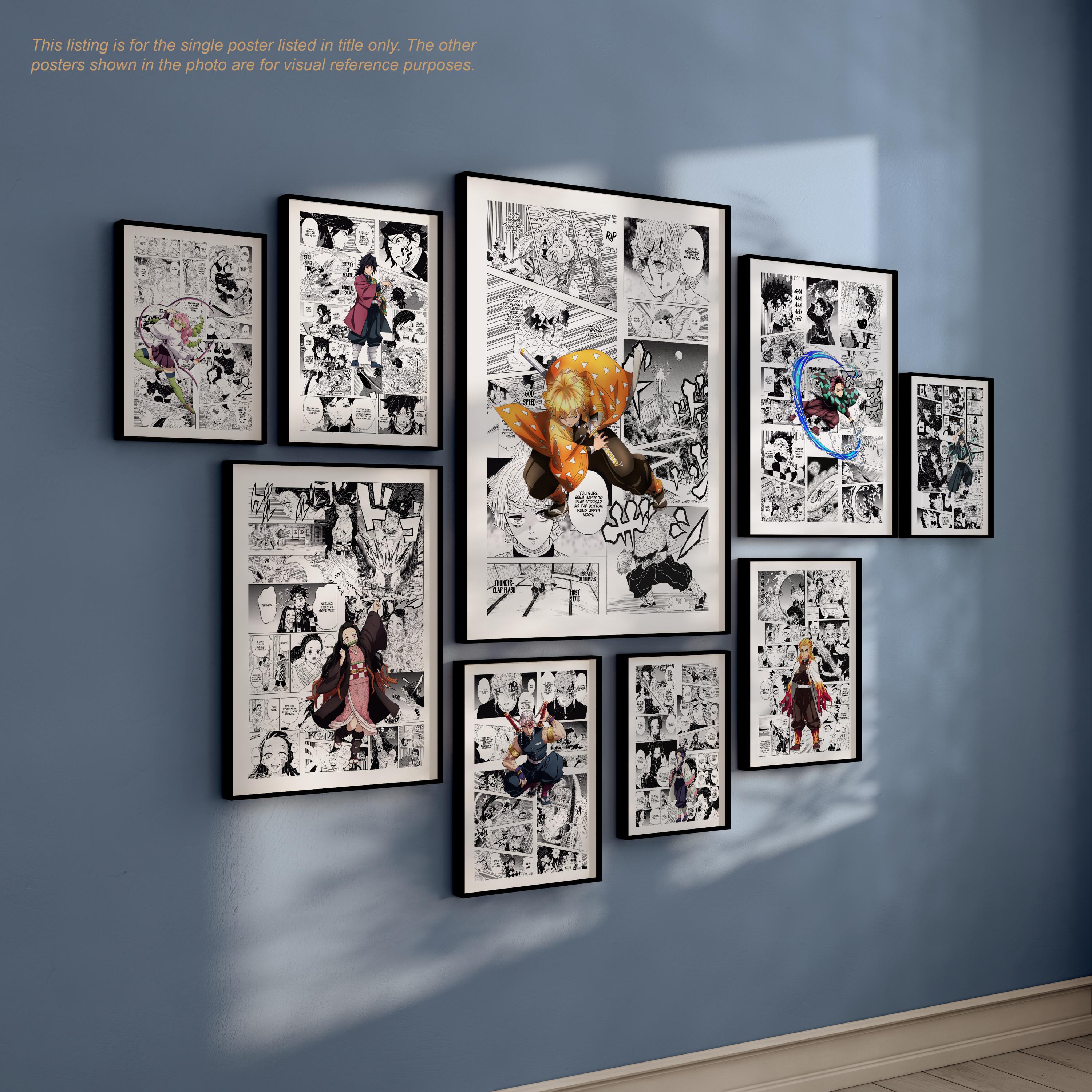 Manga Poster - Zenitsu Agatsuma - Curated Manga Panels - Digital Print ...
