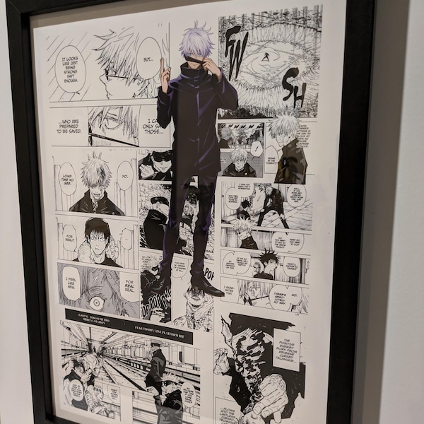 Gojo Satoru Manga Panels - Etsy