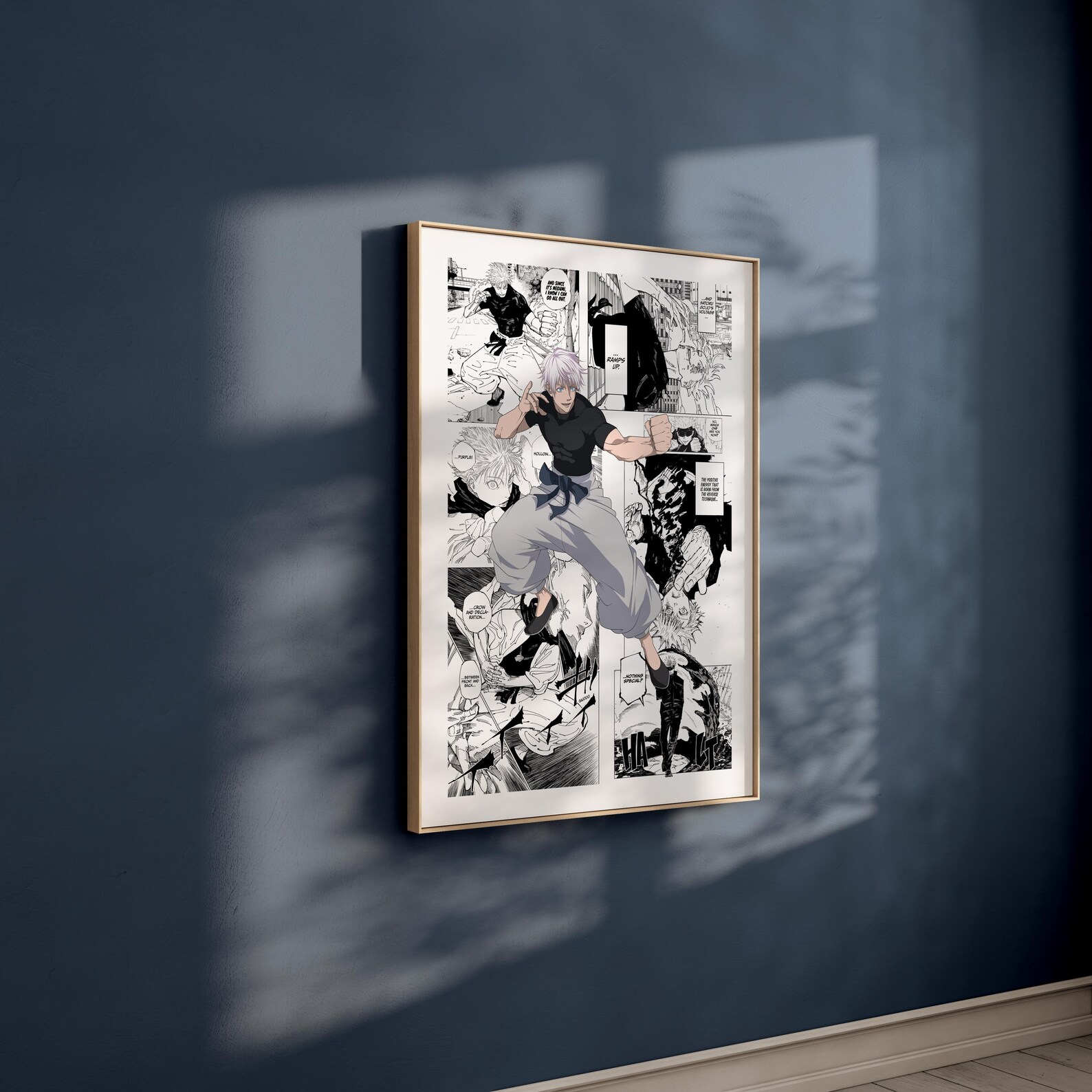 Manga Poster - Satoru Gojo - Curated Manga Panels - Digital Print - Etsy