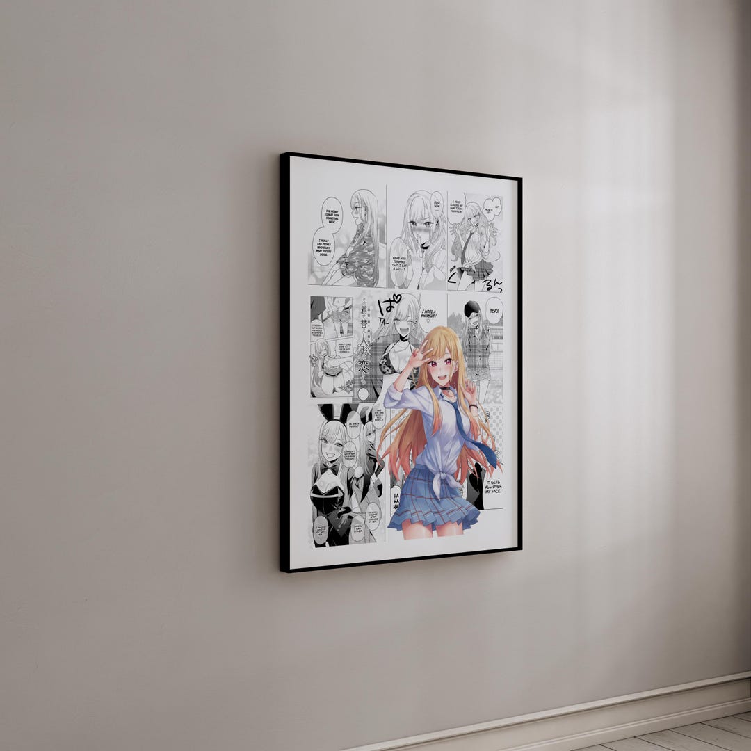Manga Poster - Marin Kitagawa - Curated Manga Panels - Digital Print - Etsy