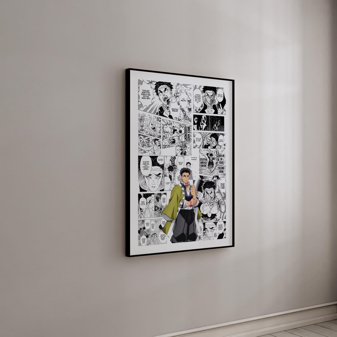 Manga Poster - Gyomei Himejima - Curated Manga Panels - Digital Print ...