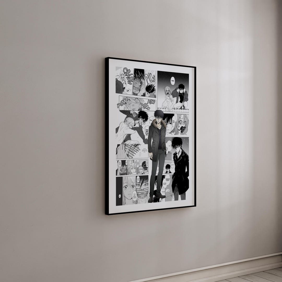 Manga Poster - Yuuki Anzai - Curated Manga Panels - Digital Print - Etsy