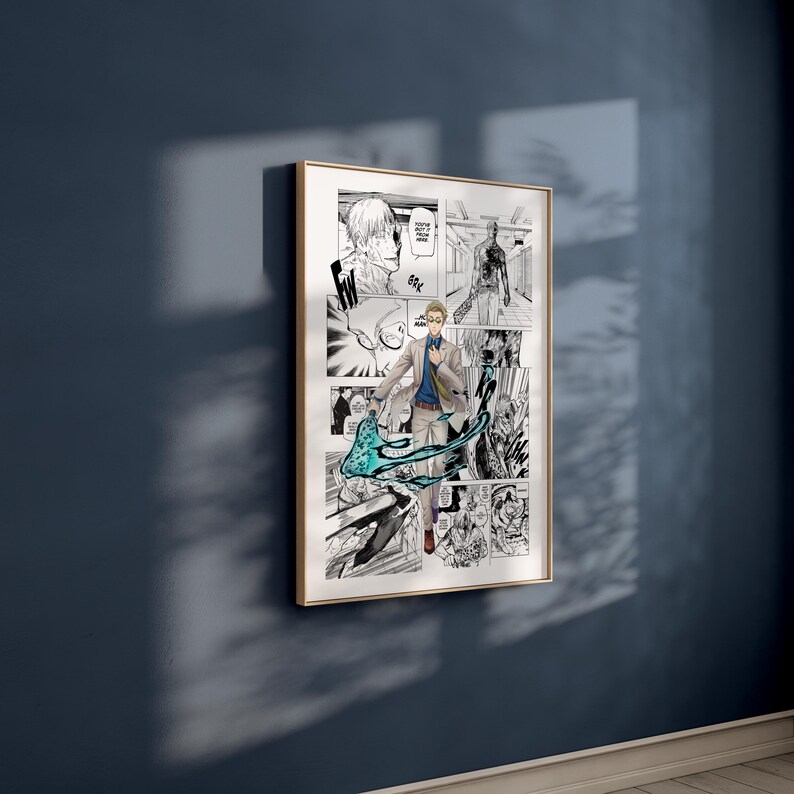 Manga Poster - Kento Nanami - Curated Manga Panels - Digital Print - Etsy