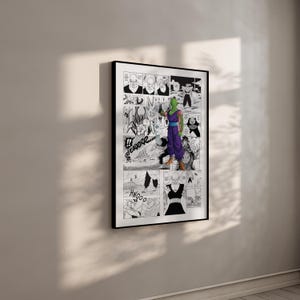 Dragon Ball Manga Poster - Piccolo - Curated Manga Panels - Digital ...