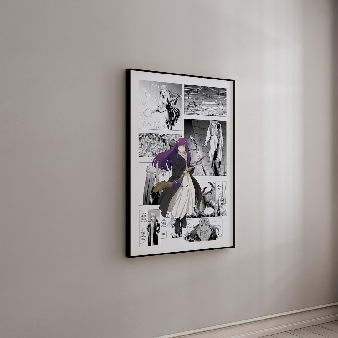 Manga Poster - Fern - Curated Manga Panels - Digital Print - Etsy