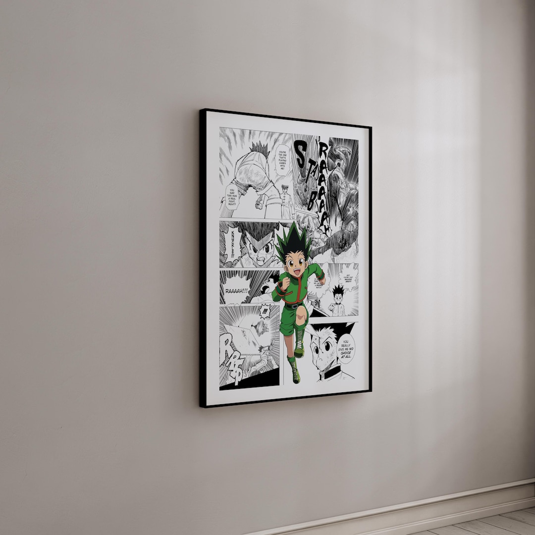Hunter X Hunter Manga Poster Gon Freecss Curated Manga Panels Digital ...