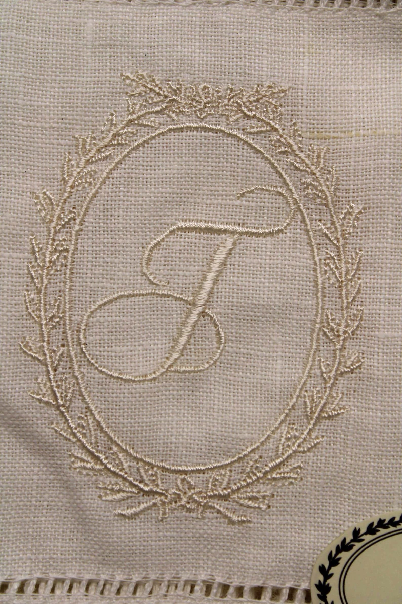 MUDPIE Coasters 6" Square Ladder Hemstitch Stitch 100% Linen Natural ...