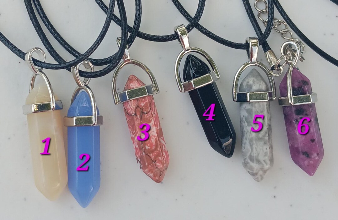Different Colored Crystal Quartz Pendants - Etsy