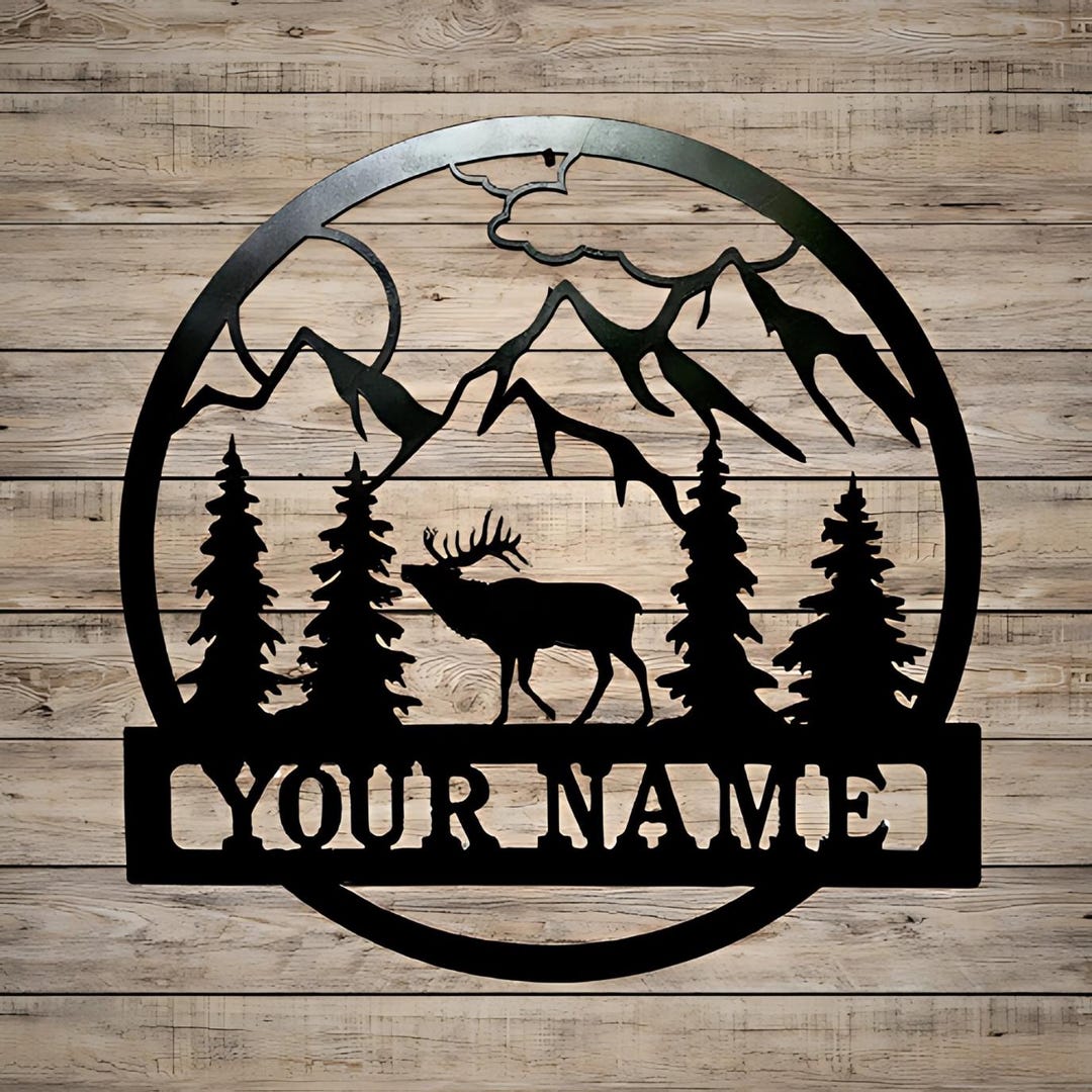 Custom Metal Elk Sign - Etsy