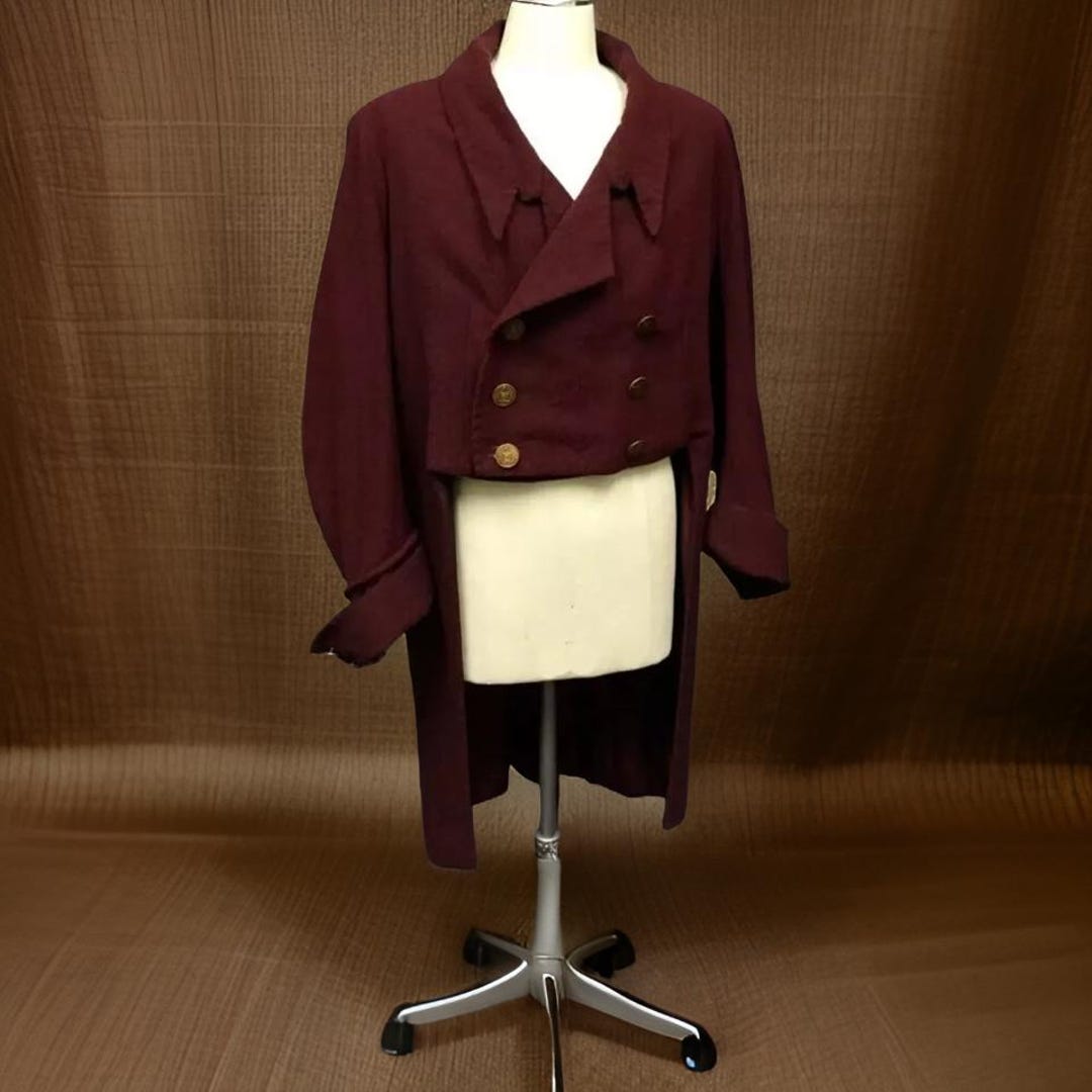 Men's Regency Mr. Darcy Style Costume: Wool Tailcoat & Vest - Etsy