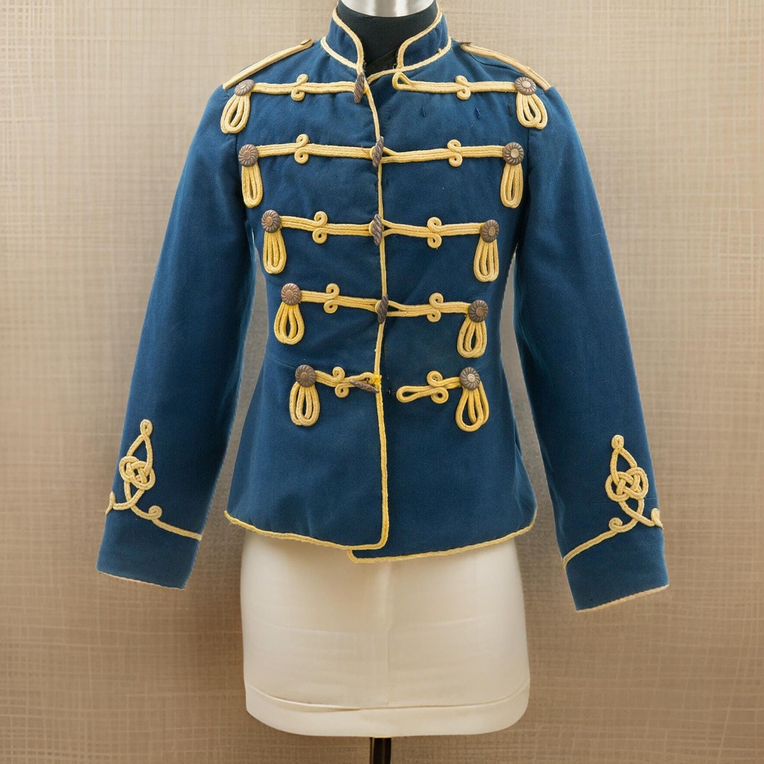 Men Blue Imperial Prussian Hussar Tnic Jacket, Hussar Prussian Jacket ...