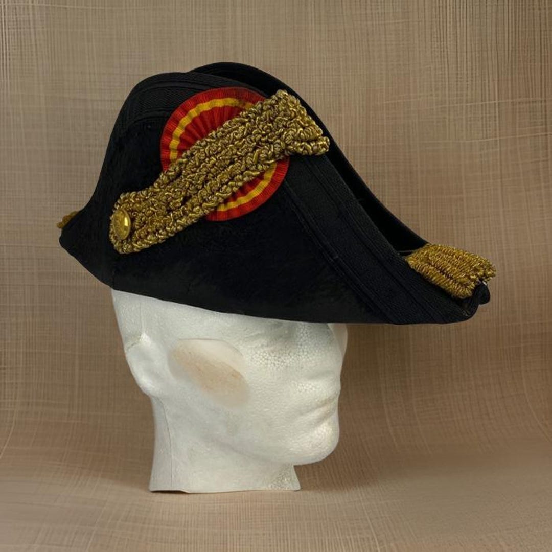Men's Navy Bicorn Hat: Napoleon Spain Military Style - Etsy