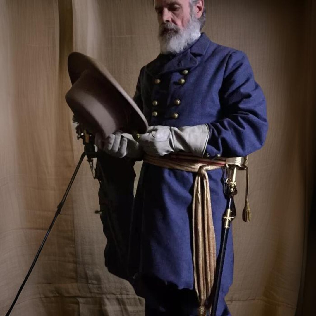 New Men's General Robert Civil War Blue Double Breasted Handmade ...
