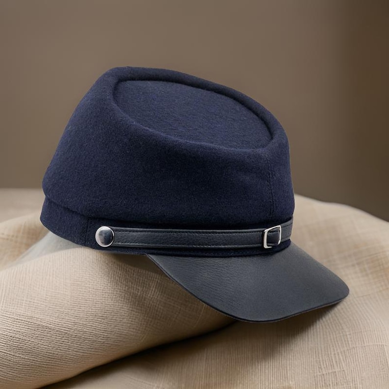 Men's Civil War Union Enlisted Kepi Bummer Cap Military Blue Hat - Etsy