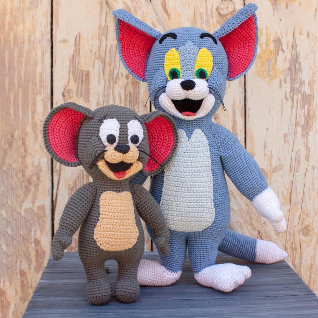 Cat and Mouse Crochet Pattern PDF Toon Crochet, Cat Crochet, Mouse ...