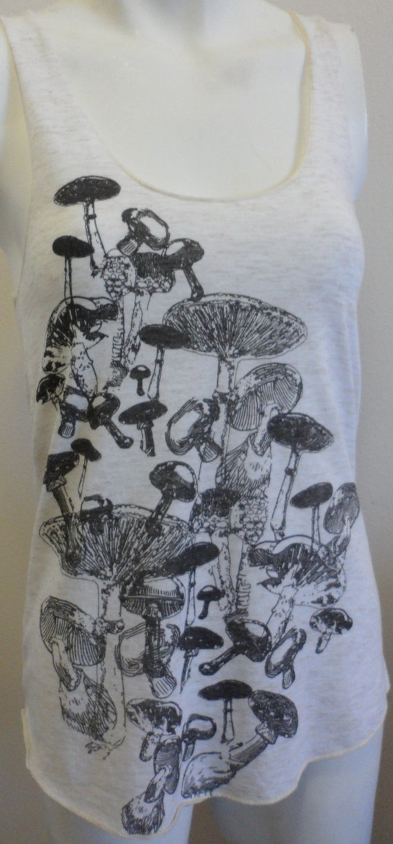 Mushrooms Collage Art Print Tank Top | Etsy