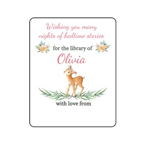 Baby GIFT Book Plate Library Stickers Baby Girl Shower Favor - Etsy