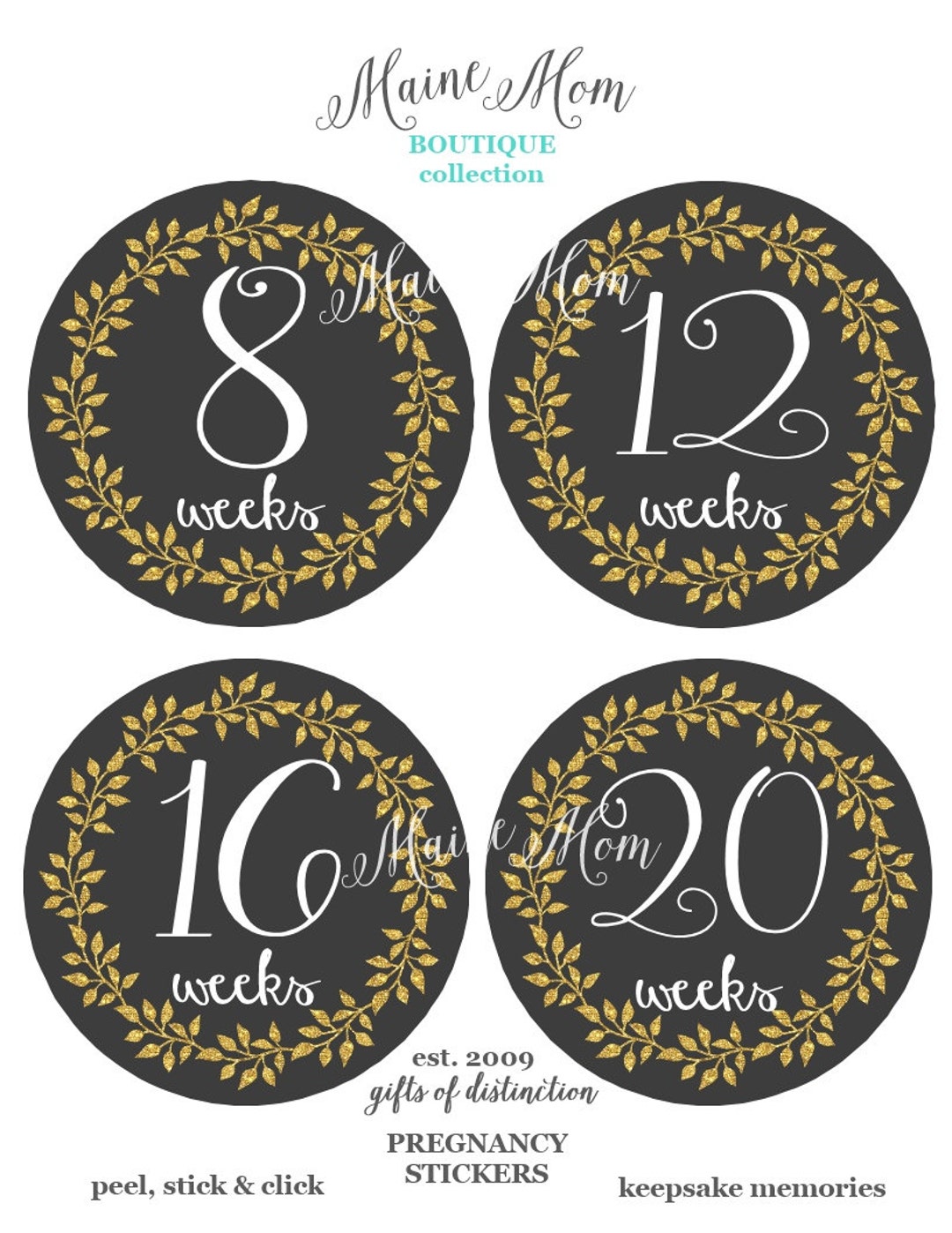 GIFT Pregnancy Belly Stickers Weekly Pregnancy Stickers Baby - Etsy