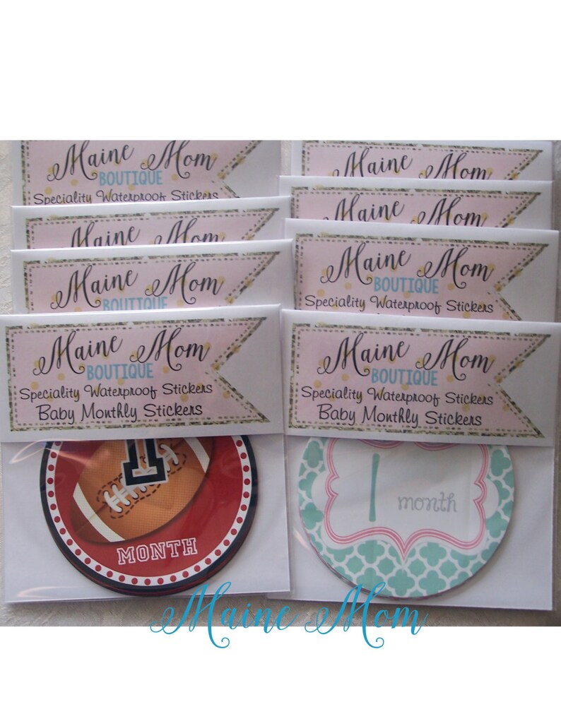 FREE GIFTS Baby Girl Monthly Stickers Baby Month Stickers - Etsy