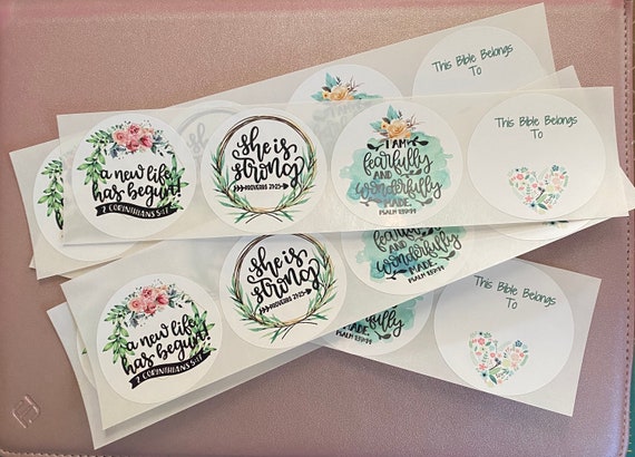 20 Stickers Labels Gift Bible Journal Journalling Bible Study | Etsy