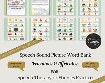 Speech Sound Approximant Picture Words for Speech and Language Therapy ...