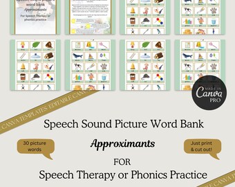 Speech Sound Nasals Photo Words for Speech and Language Therapy| Speech ...