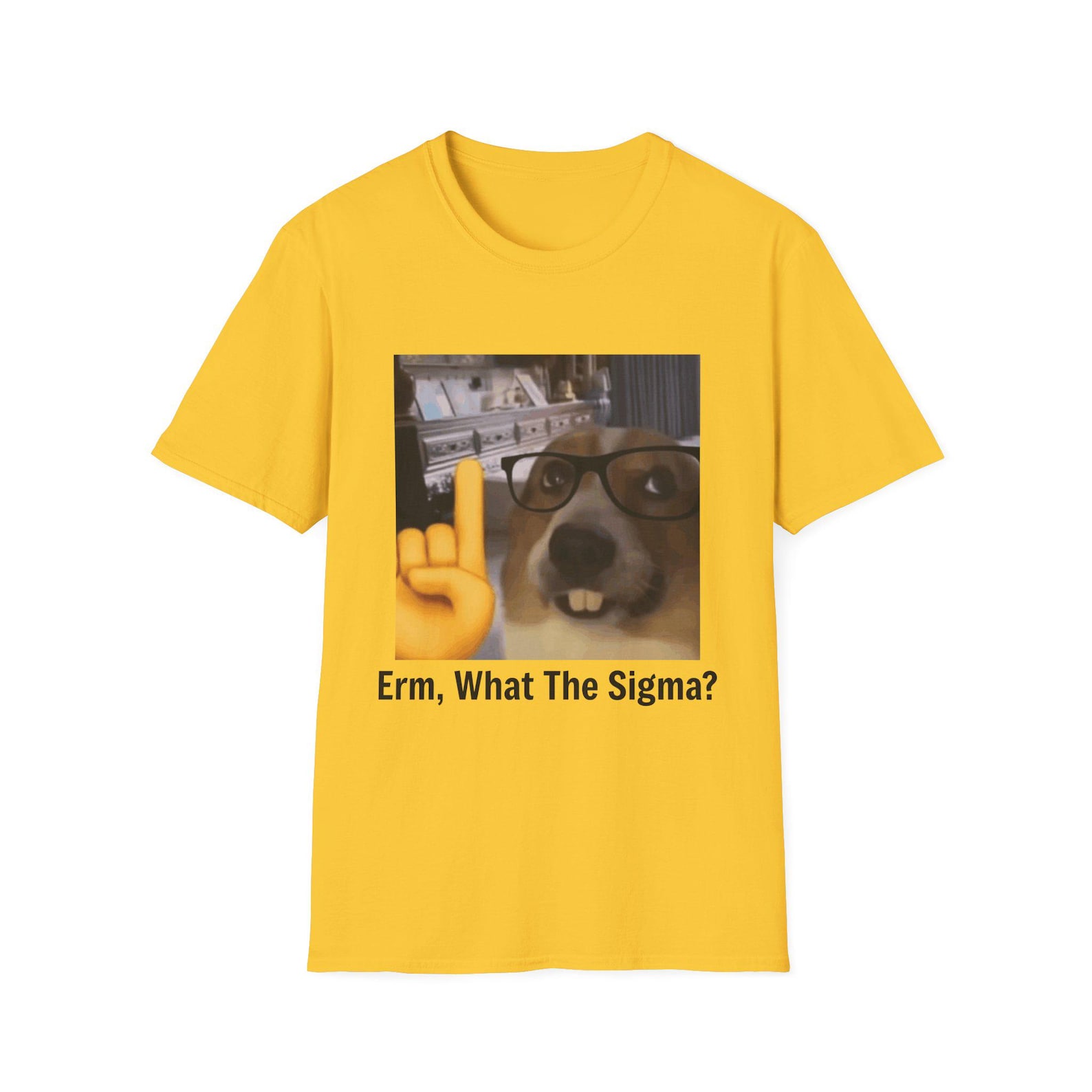 Erm What the Sigma Funny Meme T-shirt, Goofy Nerd Emoji Dog Shirt, Uum ...