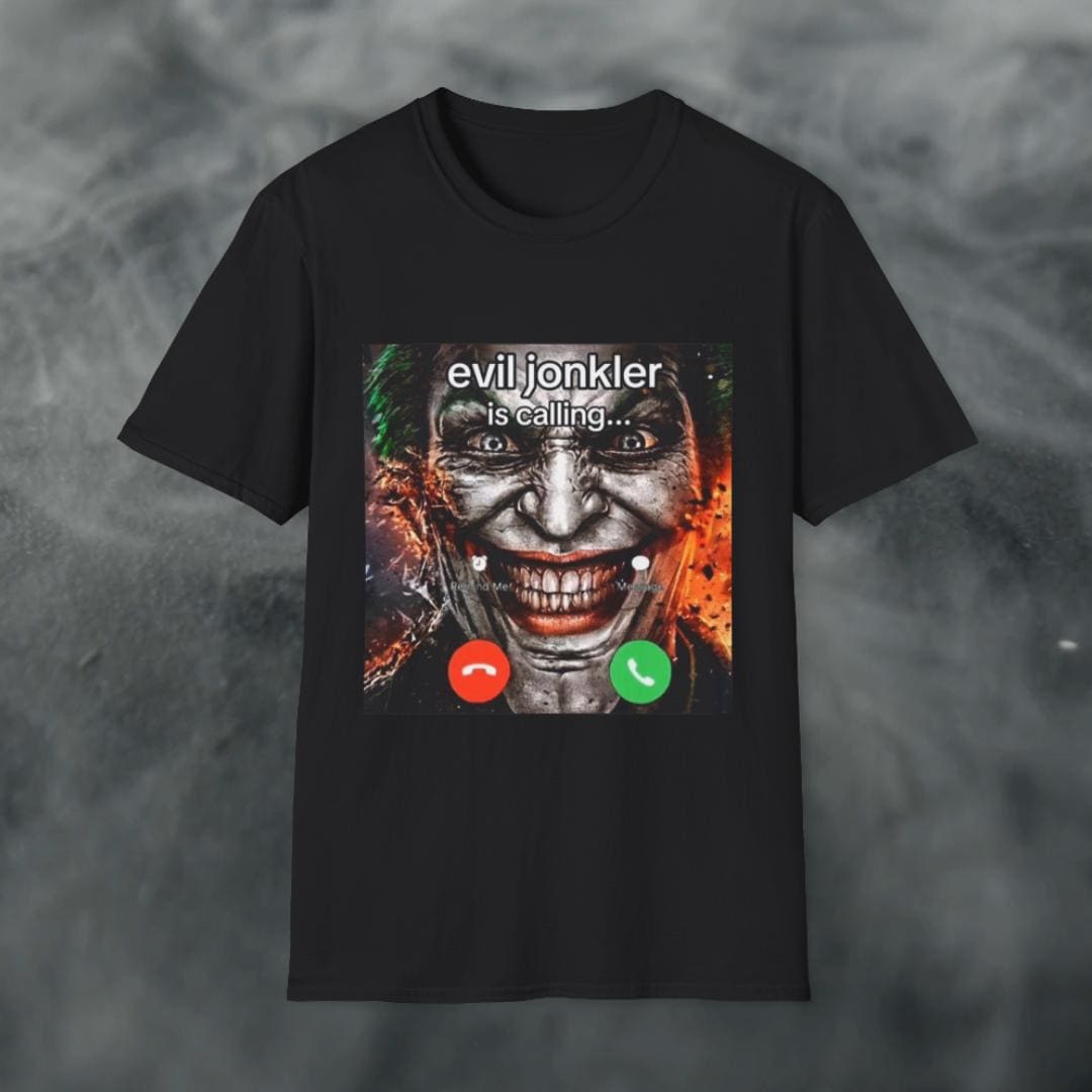 Joker T-shirt, Evil Jonkler Tee Shirt, Funny Tshirt, Brainrot, Gen Z ...