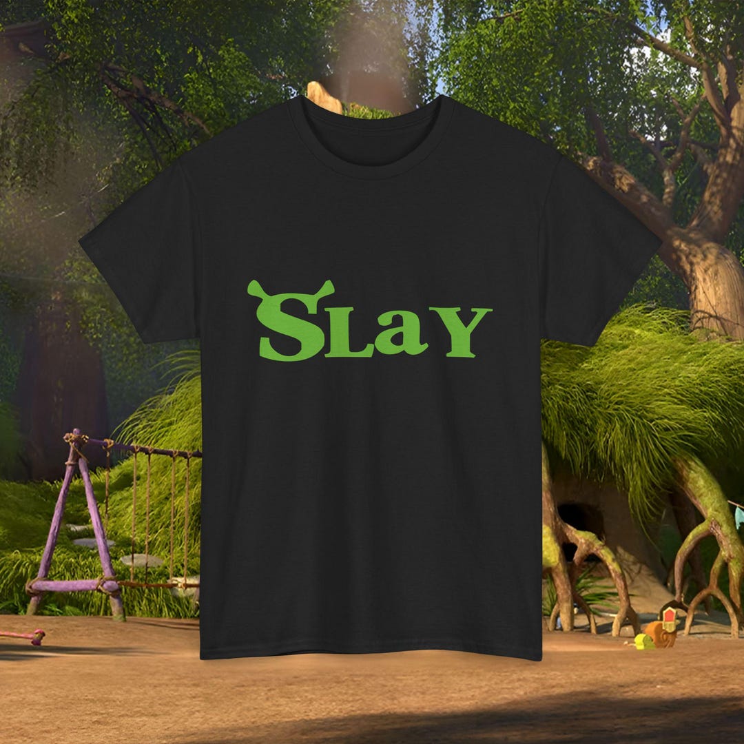 Shrek Slay Meme T-shirt, Funny Shrex Shirt, Swamped Meme Tshirt, Cursed ...