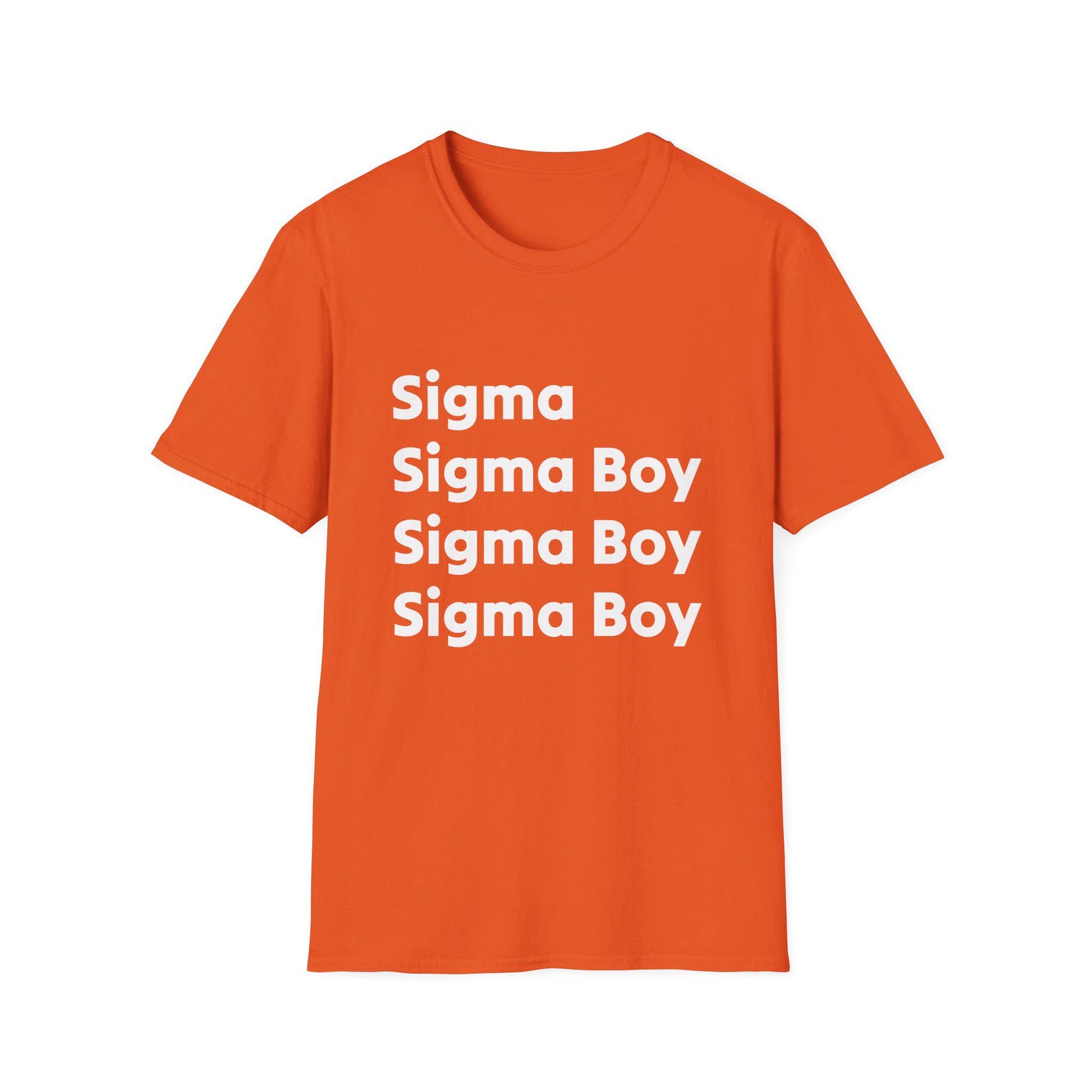 Sigma Boy T-shirt Funny Male Sigma Song Trend Graphic Tee Tiktok ...