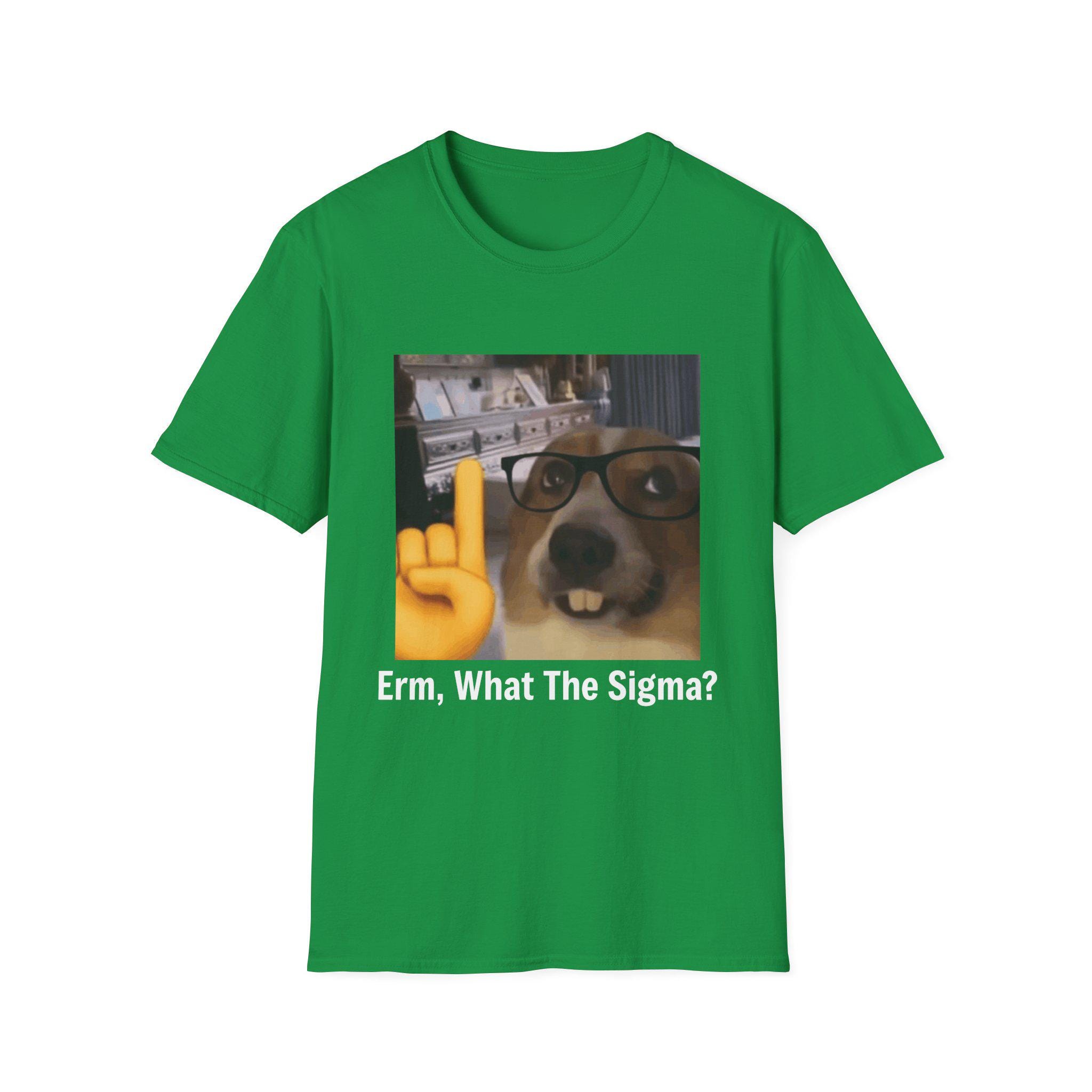 Erm What the Sigma Funny Meme T-shirt, Goofy Nerd Emoji Dog Shirt, Uum ...