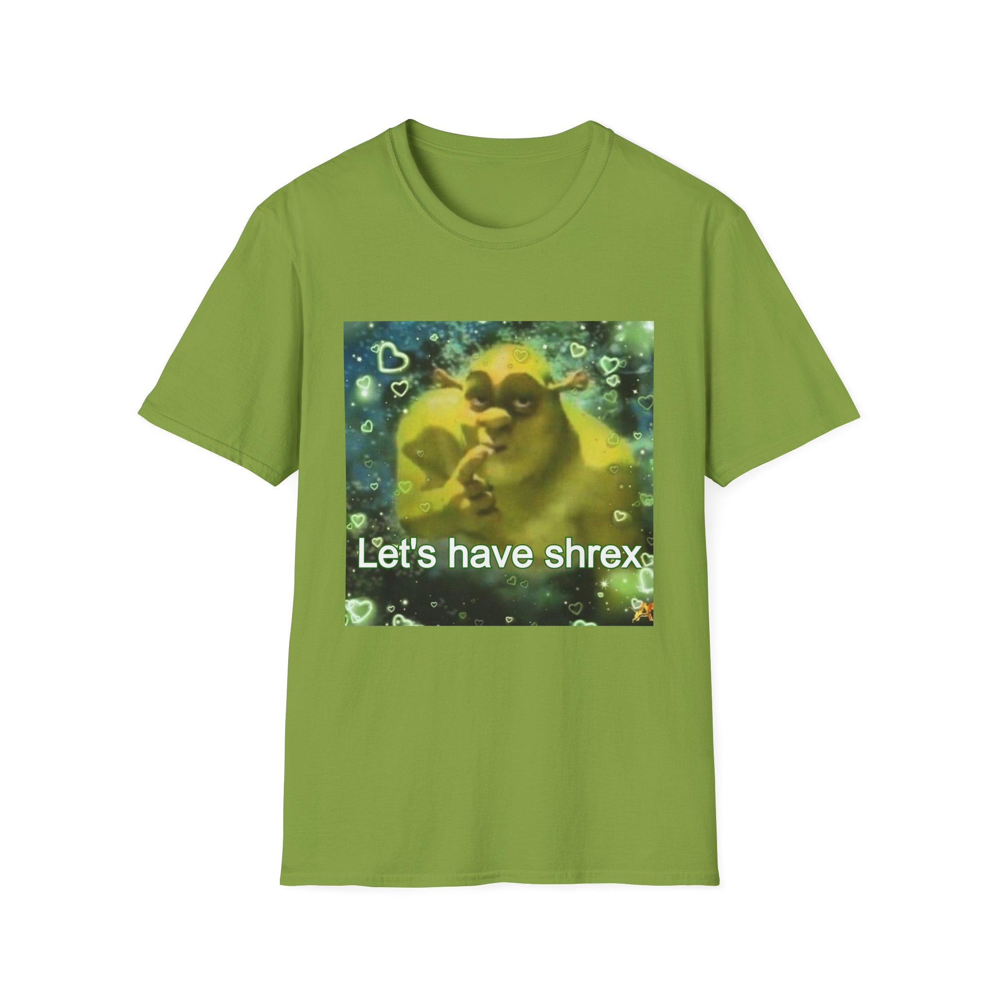 Let's Have Shrex Funny T-shirt, Parody Shrek Meme Tshirt, Weird Swamped ...