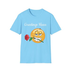 Greetings Huzz Romantic Emoji Meme T-shirt, Bruzz Goofy Emoji Shirt ...