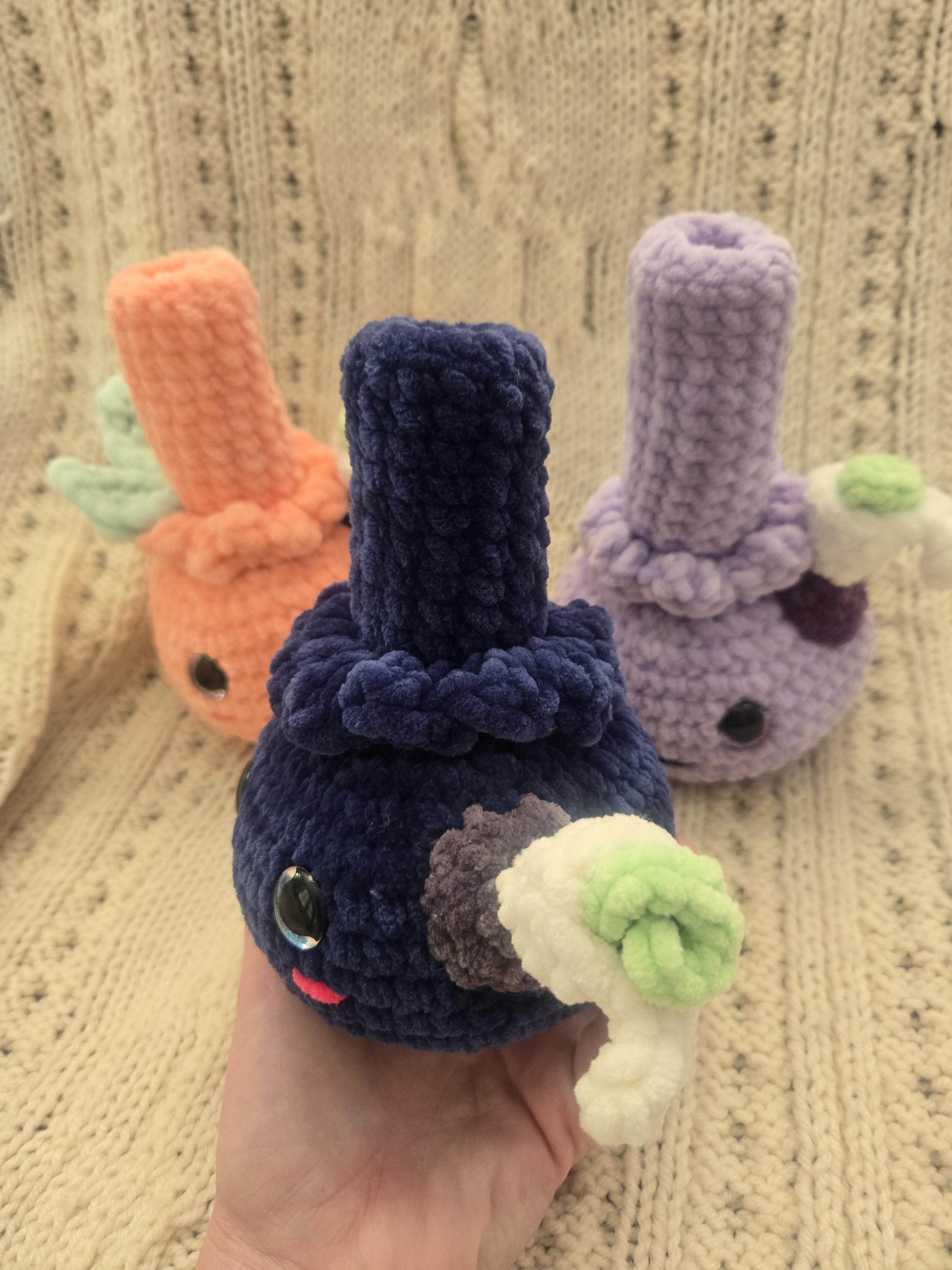 Crocheted Fruit Bongs/ Amigurumi/ Handmade - Etsy