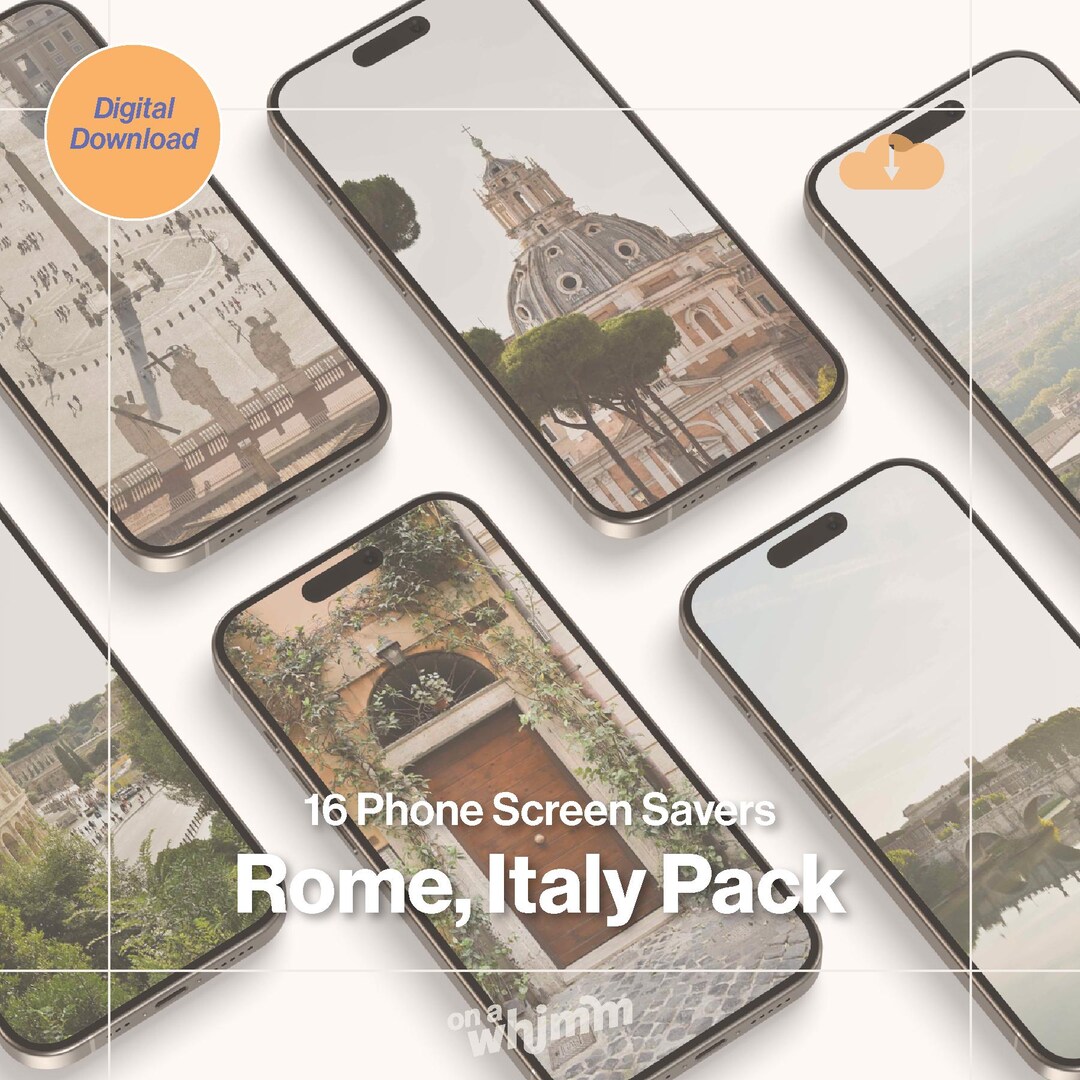 Phone Screensavers - Rome Italy Pack - Digital Download - Etsy