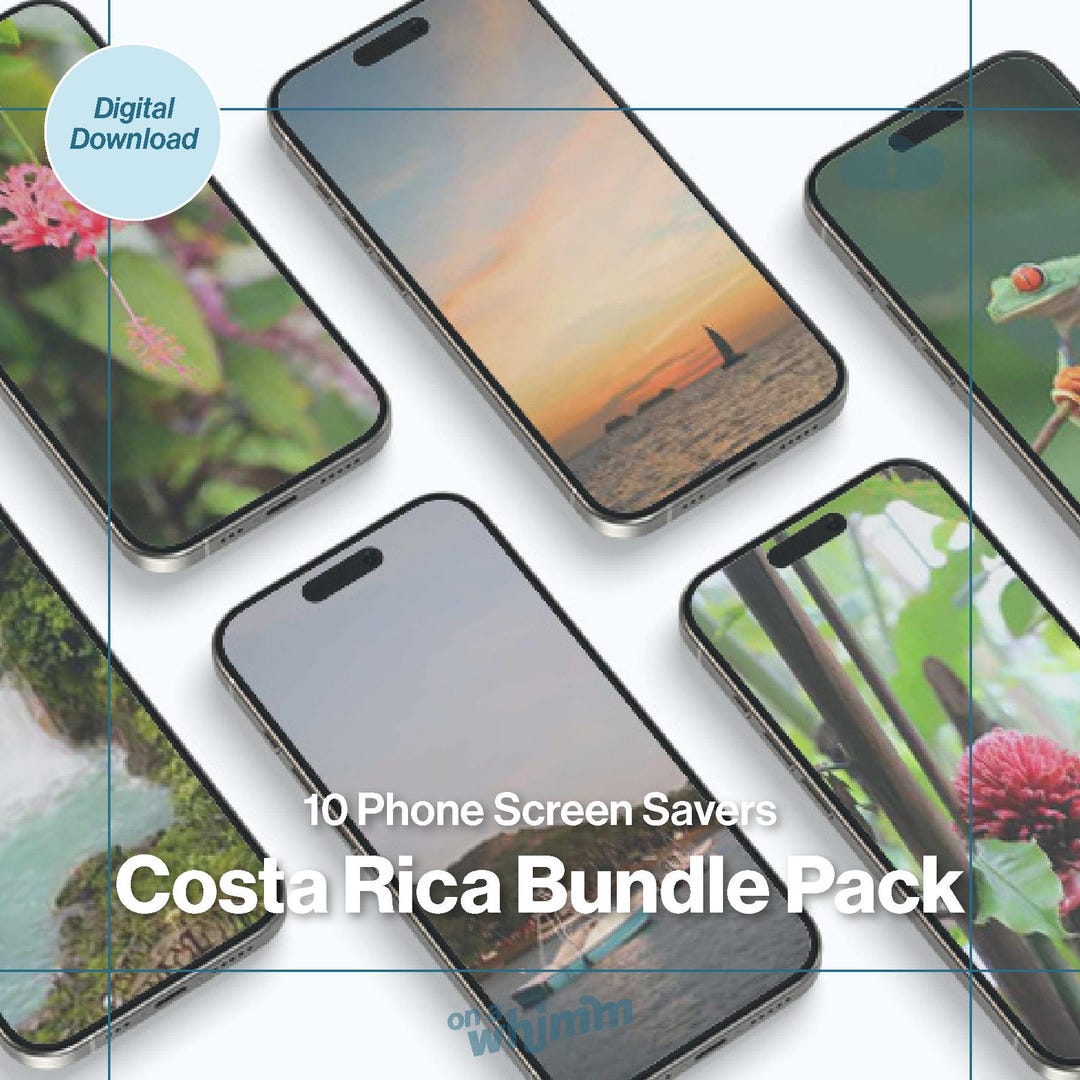 Phone Screensavers - Costa Rica Bundle Pack - Digital Download - Etsy
